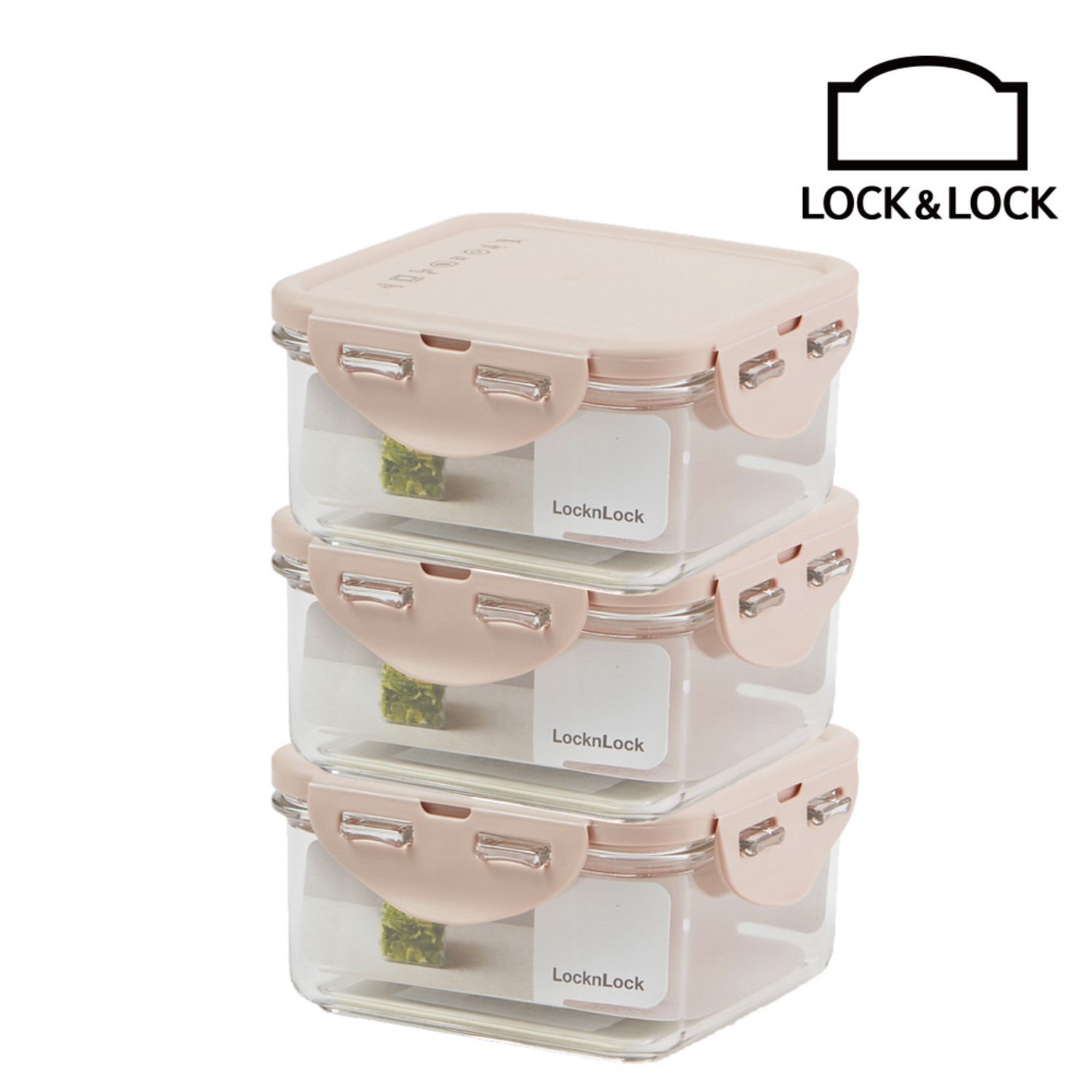 락앤락 스테커블 정사각 420ml, 3개 - 밀폐용기/세트 | 쿠팡