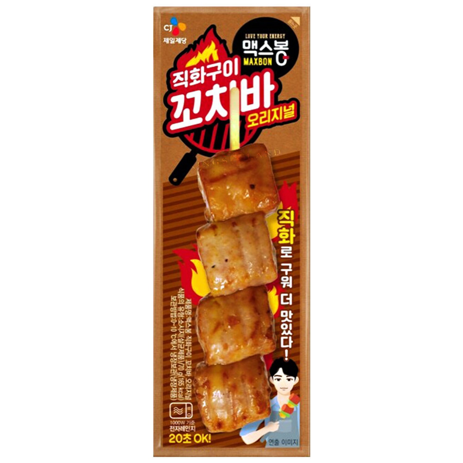 CJ 맥스봉 직화구이 꼬치바 오리지널 70g, 70g, 30개 - 후랑크소시지 | 쿠팡