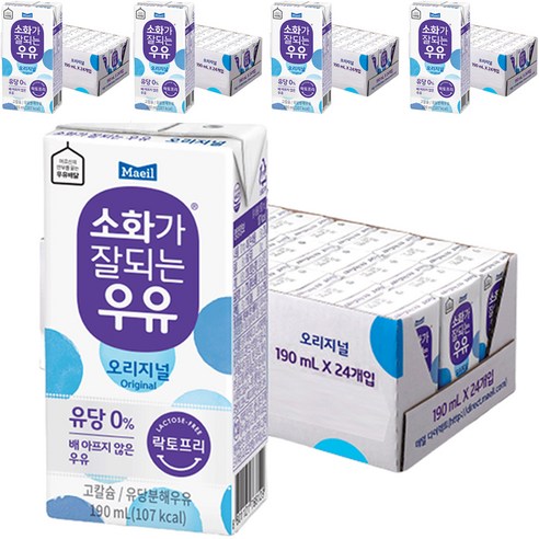 매일 소화가 잘되는 우유, 190ml, 120개 - 가격 변동 추적 그래프 - 역대가