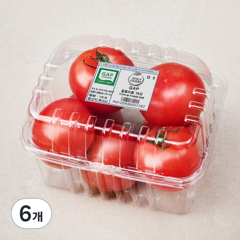 온리팜 GAP 인증 찰토마토, 1kg, 6개 - 가격 변동 추적 그래프 - 역대가