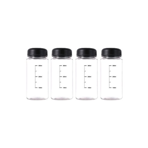 트라이탄 눈금 표시 보틀 4p, 검정, 350ml - 가격 변동 추적 그래프 - 역대가