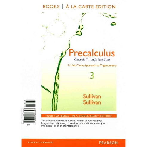 Precalculus: Concepts Through Functions a Unit Circle Approach to Trigonometry,