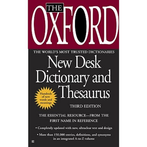 The Oxford American Desk Dictionary and Thesaurus Third Edition ...