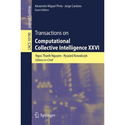 Transactions on Computational Collective Intelligence XXVI Paperback, Springer