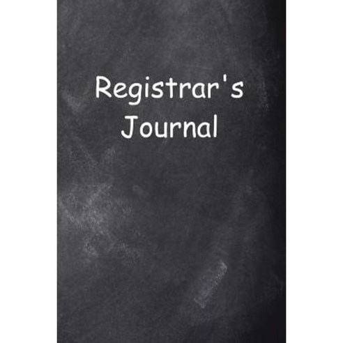 Registrar''s Journal Chalkboard Design: (Notebook Diary Blank Book ...