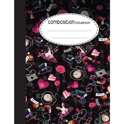 Composition Notebook 8.5 X 11 110 Pages: Rose and Heart: (Notebooks ...