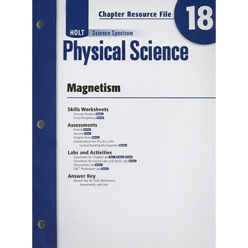 Holt Science Spectrum Physical Science Chapter 18 Resource File ...