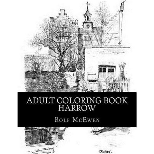 Adult Coloring Book - Harrow Paperback, Createspace Independent ...