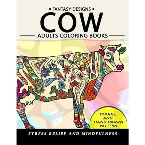 Cow Adults Coloring Books: Stress-Relief Coloring Book for Grown-Ups ...