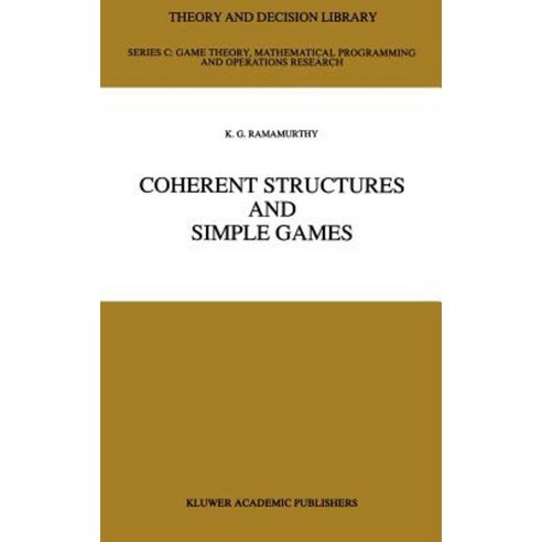 Coherent Structures and Simple Games Hardcover, Springer - 가격 변동 추적 그래프 ...