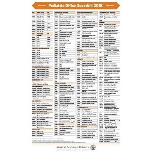 Pediatric Office Superbill 2018 Other, American Academy of Pediatrics ...
