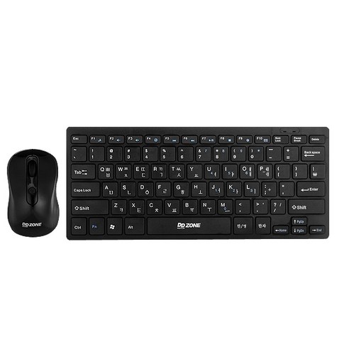 DDZONE 미니 무선 키보드마우스 세트, 텐키리스, 블랙, DMK-900M - 가격 변동 추적 그래프 - 역대가