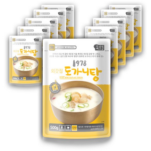 1978 외갓집 도가니탕, 500g, 10개입 - 가격 변동 추적 그래프 - 역대가