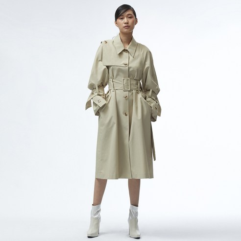 쿠만YHJ 스트럭처 싱글 브레스트 벨티드 트렌치 코트 - 가격 변동 추적 그래프 - 역대가