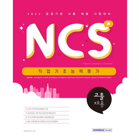 2022 NCS 직업기초능력평가 고졸채용:공공기관 고졸 채용 시험대비, 서원각 - 가격 변동 추적 그래프 - 역대가