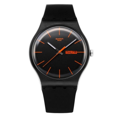 Swatch NEW GENT 彩色 DARK REBEL 聚氨酯手錶 SUOB704 酷澎 - 天天低價，你的日常所需都在酷澎