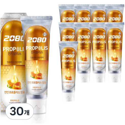 '2080 K 진지발리스 프로폴리스 치약, 150g, 30개' 최저가 검색, 최저가 39,360원 - 할인 알림