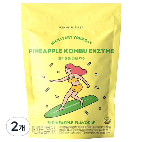 '스키니퓨리티 파인애플 콤부 효소 30p, 90g, 2개' 최저가 검색, 최저가 26,400원 - 할인 알림