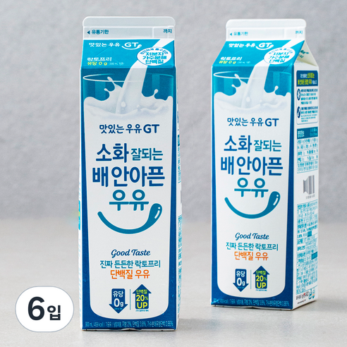 맛있는우유GT 소화 잘되는 배 안아픈 우유, 900ml, 6입 - 가격 변동 추적 그래프 - 역대가