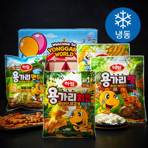 '하림 용가리 땡 500g + 치킨 300g + 돈까스 455g + 만두 600g 세트 (냉동)' 최저가 검색, 최저가 28,990원 - 할인 알림