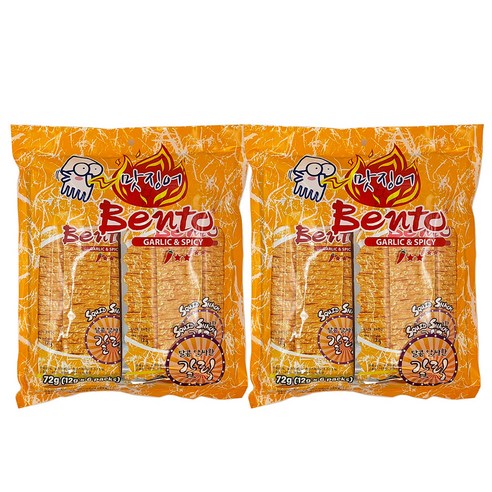 벤토 맛징어 갈릭앤스파이시 12g x 6p, 72g, 2개 - 가격 변동 추적 그래프 - 역대가