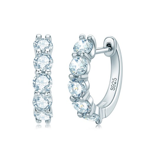 모이사나이트 링귀걸이 1.5부/3부 원터치 15mm/20mm 실버S925 화이트골드도금 GRA인증 - 귀걸이 | 쿠팡