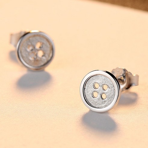 KORELAN S925 실버 귀걸이 단추 귀걸이 심플한 커플 귀걸이 - 가격 변동 추적 그래프 - 역대가