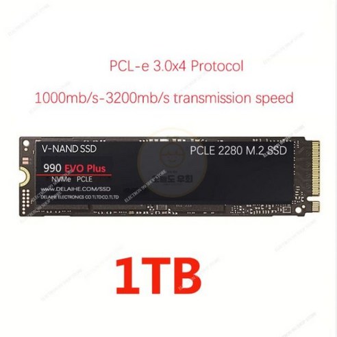 몽이몰 호환 삼성SSD M2 Nvme 500GB 990 PRO 250GB 내장 솔리드 스테이트 드라이브 980 1TB hdd 하드 디스크 970 EVO Plus 2TB ...