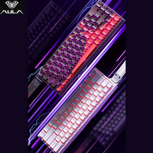 [ XC샵] 독거미 AULA WiN 60HE/68HE 유선 기계식 키보드 마그네틱축 RGB라이트 8K수익율 PBT키캡 - 터치 ...