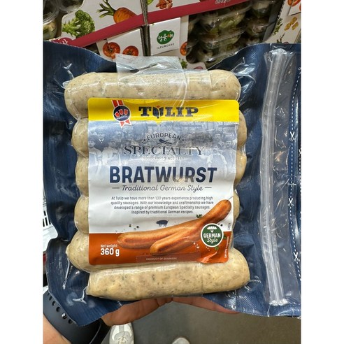 '튤립 무첨가 브랏부어스트 360g x 2개, 360g, 2개' 최저가 검색, 최저가 21,990원 - 할인 알림