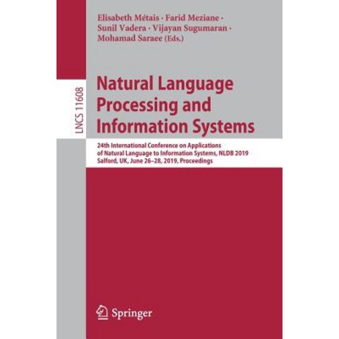 Natural Language Processing and Information Systems: 24th International ...