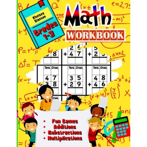 Math Workbook Grades 1-3 Fun Games Additions Substractions ...