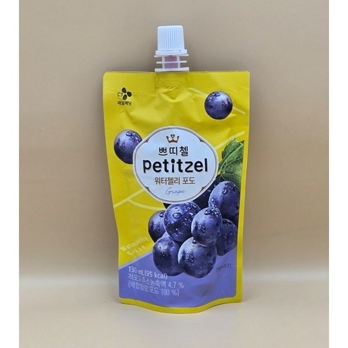 CJ제일제당 쁘띠첼 워터젤리 포도, 130ml, 15개 - 젤리 | 쿠팡