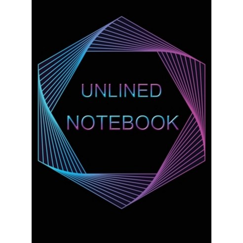 Unlined Notebook: 100 pages Unruled Blank Notebook Hardcover ...