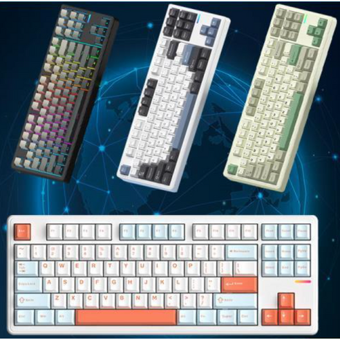 [cy] Riccks RS8 기계식 게이밍 키보드 무선 3모드 87키80%배열 270도 ARGB 대용량배터리 gasket구조 타입선분리OK 시리즈신상 - 터치패드 | 쿠팡