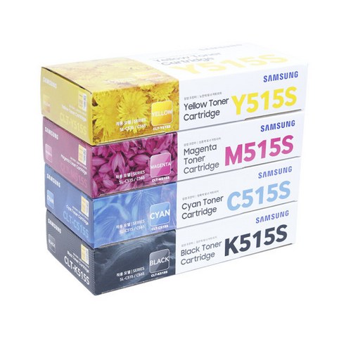 삼성 정품 CLT-K515S/C515S/M515S/Y515S 4색세트 토너 SL-C515 - 토너 | 쿠팡