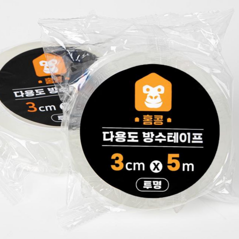 홈콩 투명 틈새차단 다용도 방수테이프 4가지 사이즈 욕실 싱크대 화장실, 3cm*5m 2개 - 가격 변동 추적 그래프 - 역대가