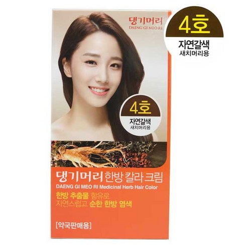 착한염색약 댕기머리 한방칼라크림 새치머리용, 자연갈색, 1개 Best Top5 - Digital Shop