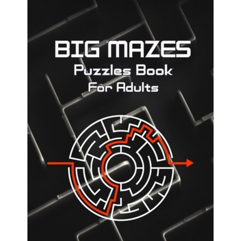 Big Mazes Puzzles Book For Adults: Challenge and Fun for your Brain ...
