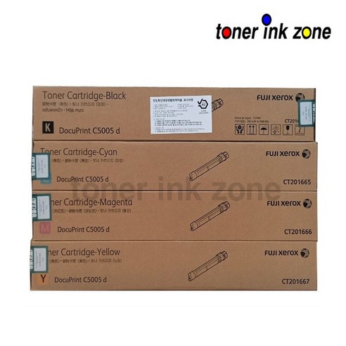 후지제록스 CT201664(검정) CT201665(파랑) CT201666(빨강) CT201667(노랑) 정품토너 ...