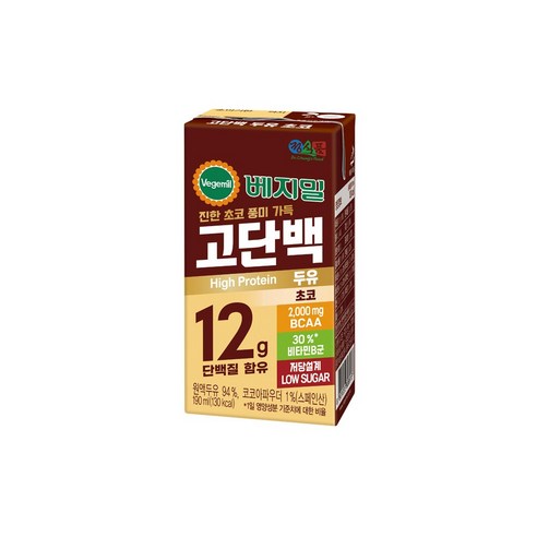 '[베지밀] 고단백두유 초코 190mlx16팩x4박스 (64팩)' 최저가 검색, 최저가 51,740원 - 할인 알림