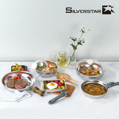 '실버스타 ooh 316 STS 통5중 무연마제 IH 탈착식팬 9종세트' 최저가 검색, 최저가 322,000원 - 할인 알림