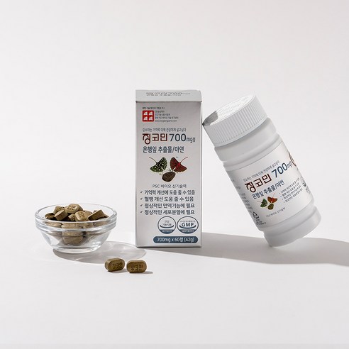 동방제약 징코민 700mg 60정 (실버) 5월중 재입고 예정!!! - 징코 | 쿠팡