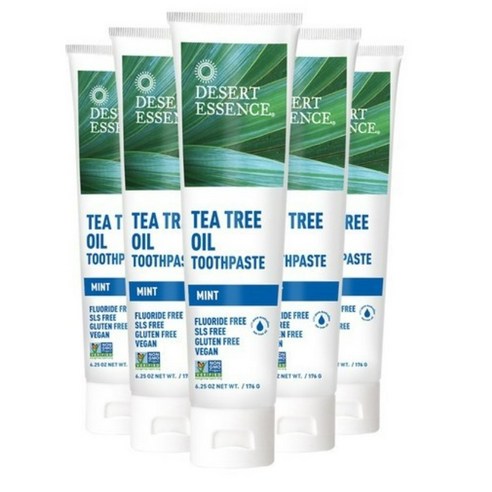 'Desert Essence Tea Tree Oil Toothpaste Mint 데저트에센스 내츄럴 티 트리 오일 치약 민트 ...