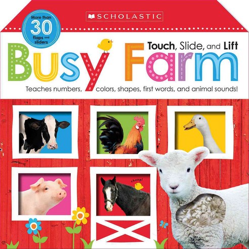 Touch Slide and Lift Busy Farm (Scholastic Early Learners) Board Books ...