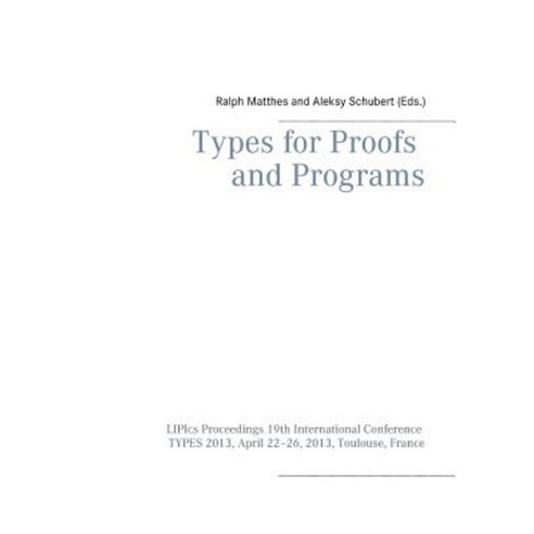 Types for Proofs and Programs Paperback, Books on Demand - 가격 변동 추적 그래프 - 역대가