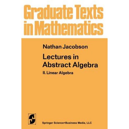 Lectures in Abstract Algebra: II. Linear Algebra Paperback, Springer - 가격 변동 추적 그래프 - 역대가
