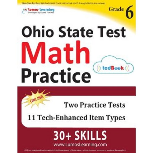 Ohio State Test Prep: 6th Grade Math Practice Workbook and Full-Length ...