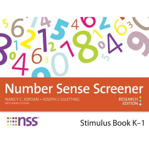 Number Sense Screener Stimulus Book K-1: Research Edition Spiral ...