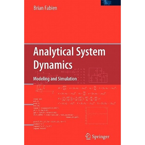 Analytical System Dynamics: Modeling and Simulation Paperback, Springer - 가격 변동
